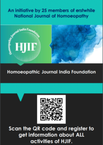 Homoeopathic Journal India – An initiative by 25 members of erstwhile ...
